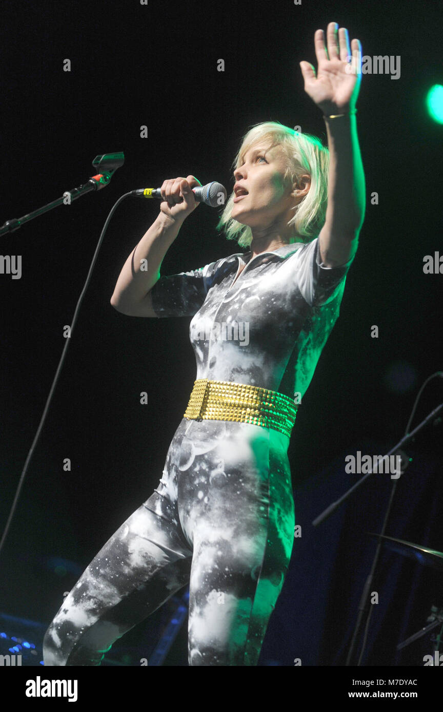 NEW YORK, NY - MARCH 12: Singer Kassia Conway of the band Conway ...
