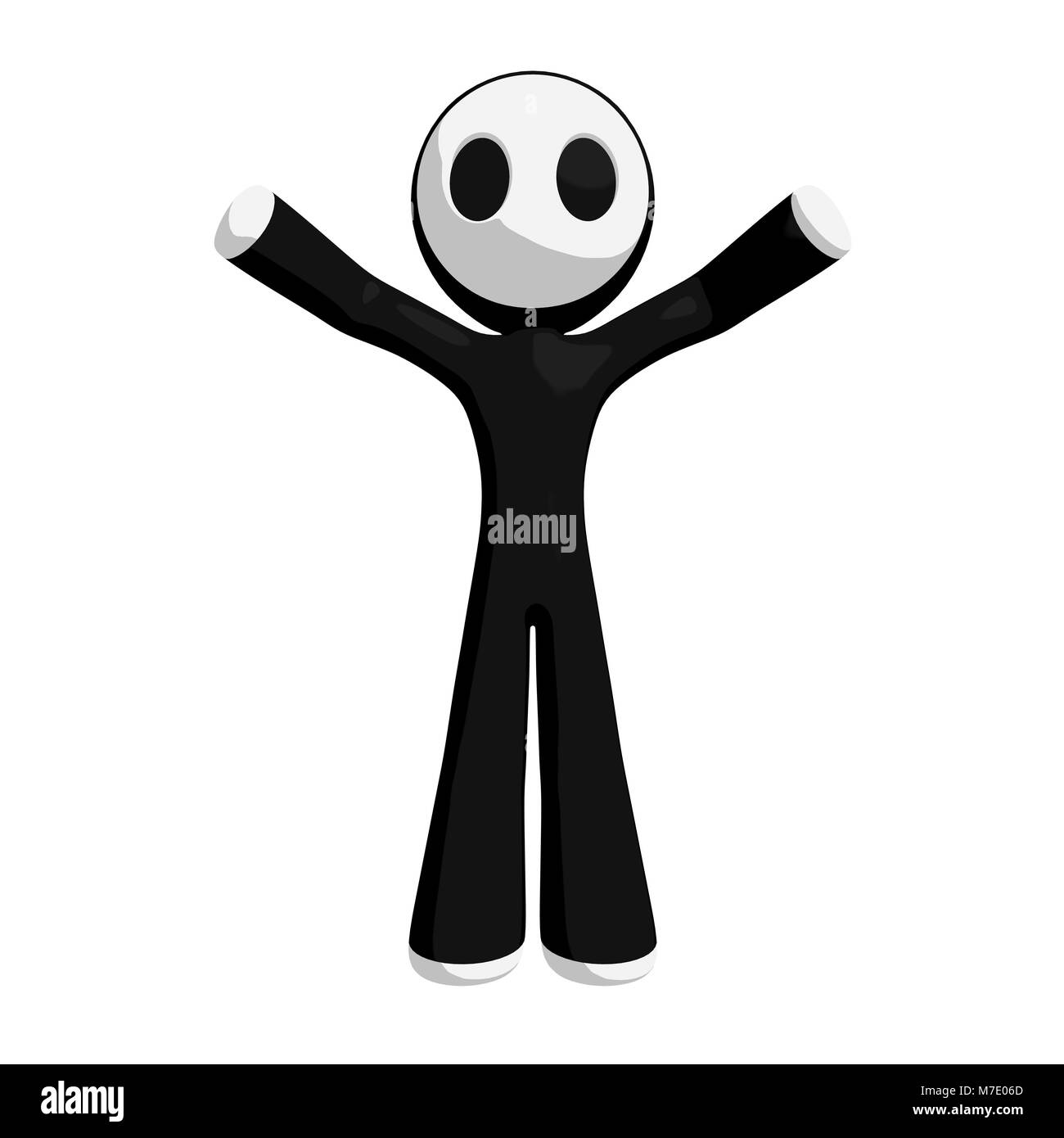 Arms out Black and White Stock Photos & Images - Alamy