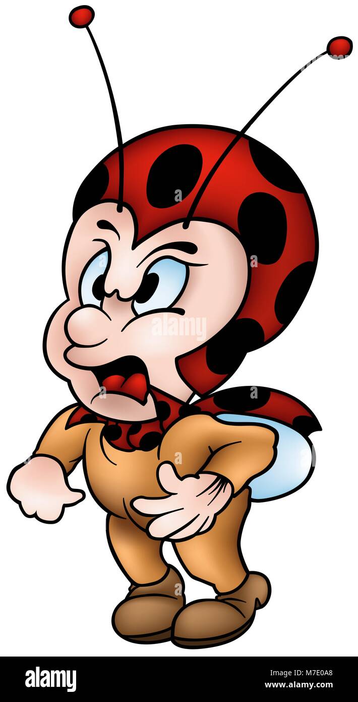Angry Ladybug Character Stock Vector Image & Art - Alamy