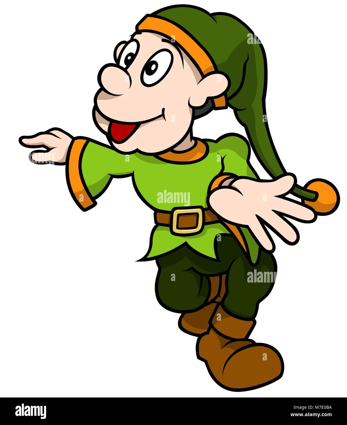 Green Dwarf Walking Stock Vector Image & Art - Alamy