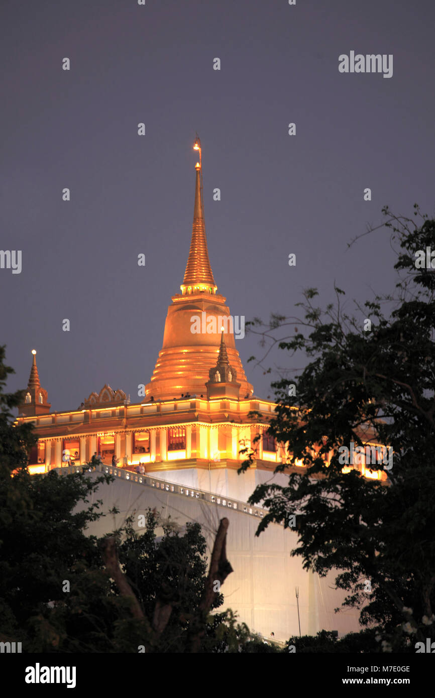 Thailand, Bangkok, Golden Mount Temple Stock Photo - Alamy