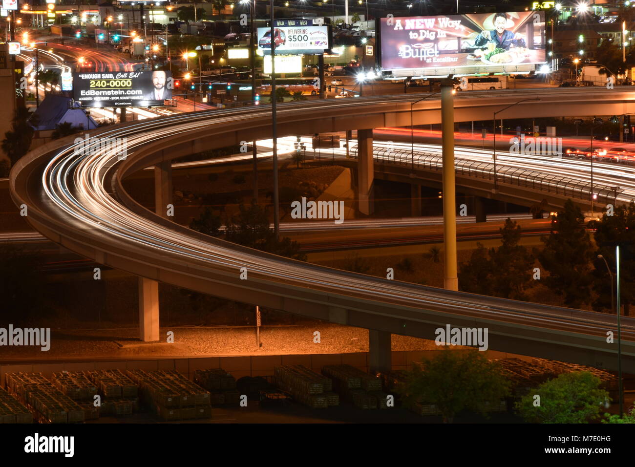 Long exposition picture taken in Las Vegas, United States of America ...