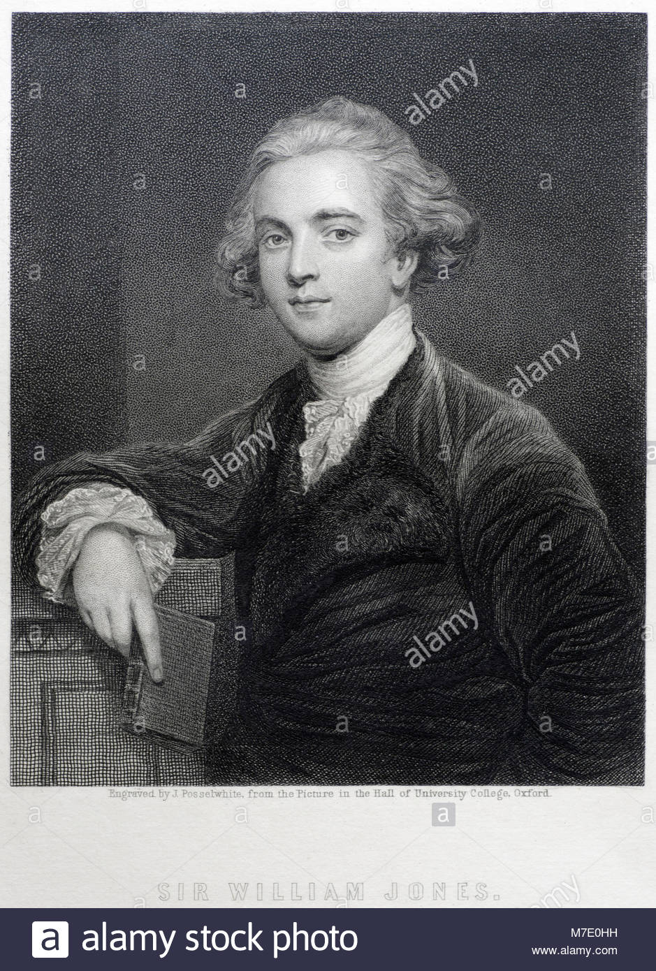 Portrait sir william jones 1746 hi-res stock photography and images - Alamy