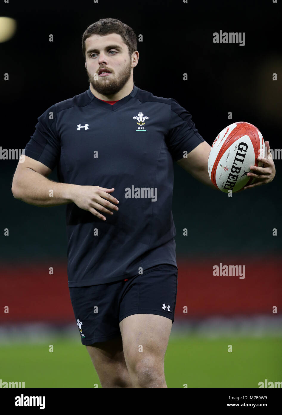 Wales Nicky Smith during the captain's run at the Principality Stadium ...