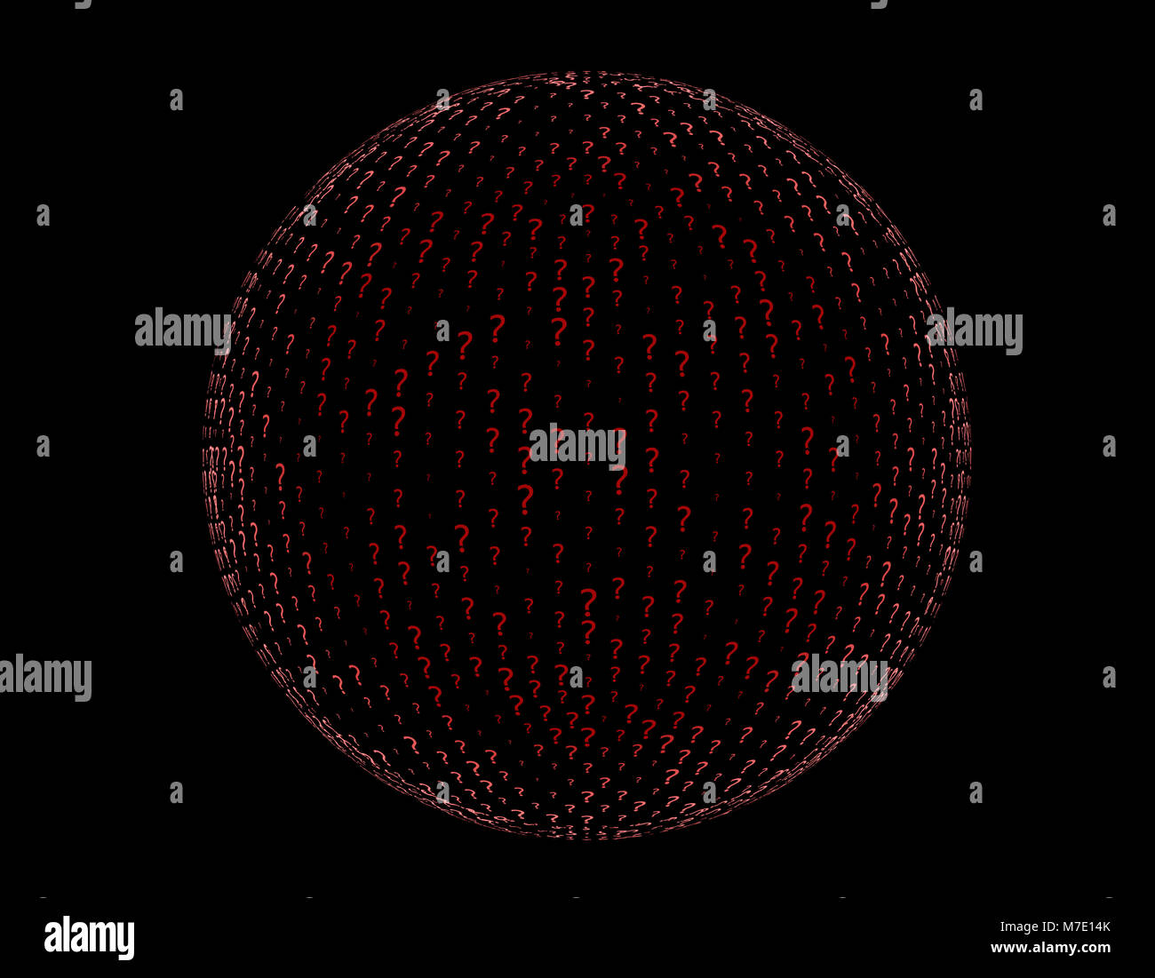 Future digital internet technology, network connection, question mark ...