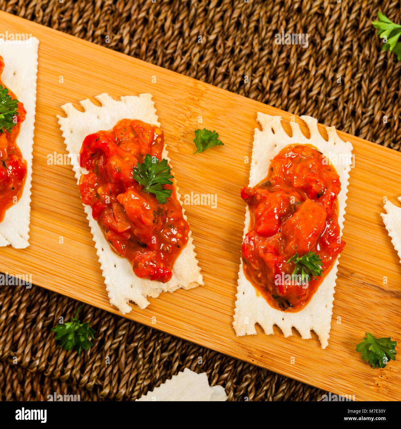 Roasted Pepper Appetizer Salad Spread Stock Photo - Alamy