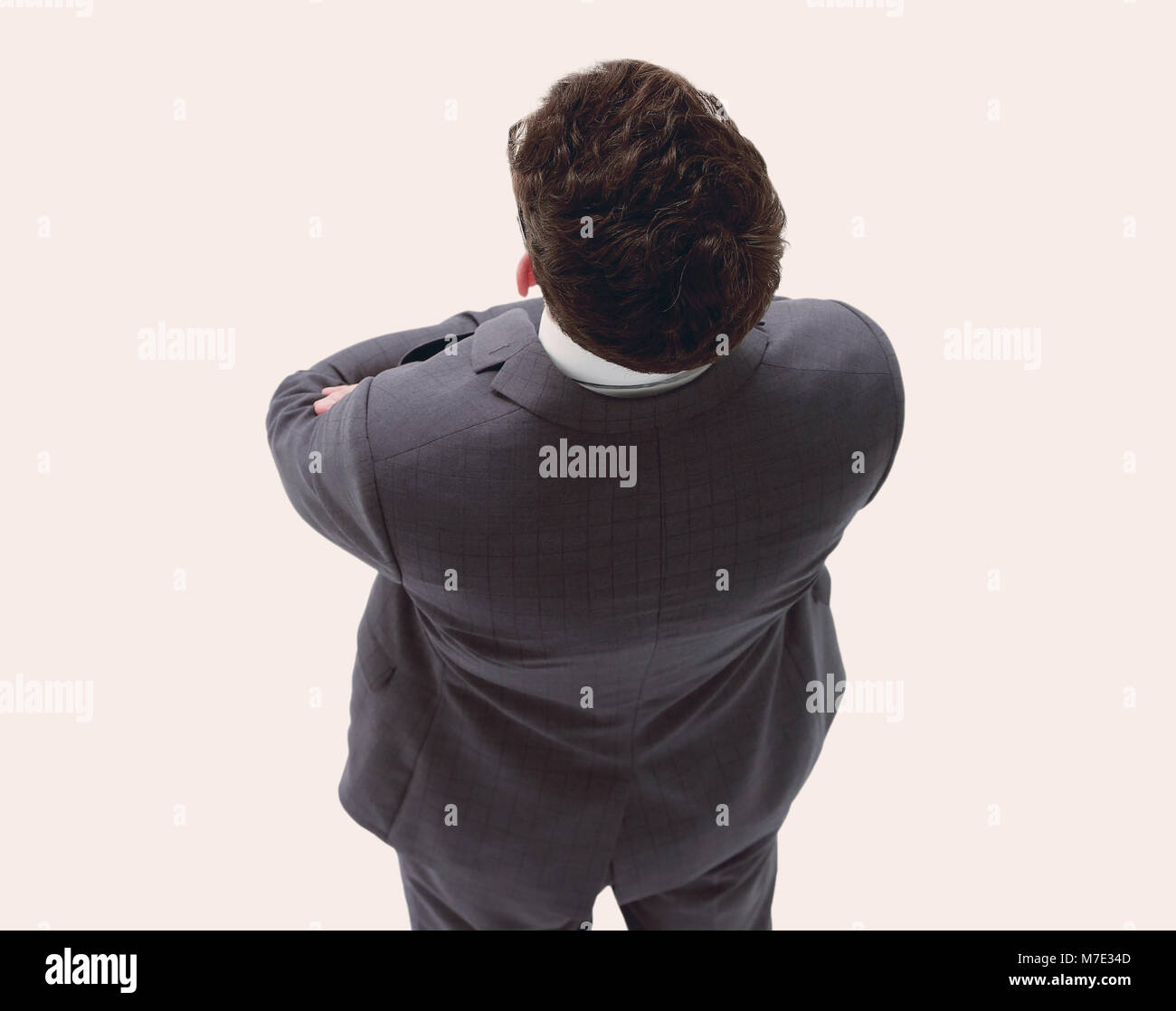 confident businessman. Top view and side view Stock Photo - Alamy