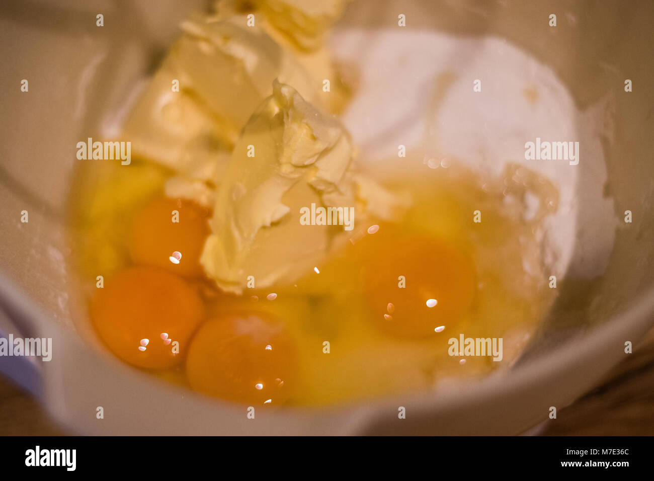 Uncooked chocolate cake mix hi-res stock photography and images - Alamy