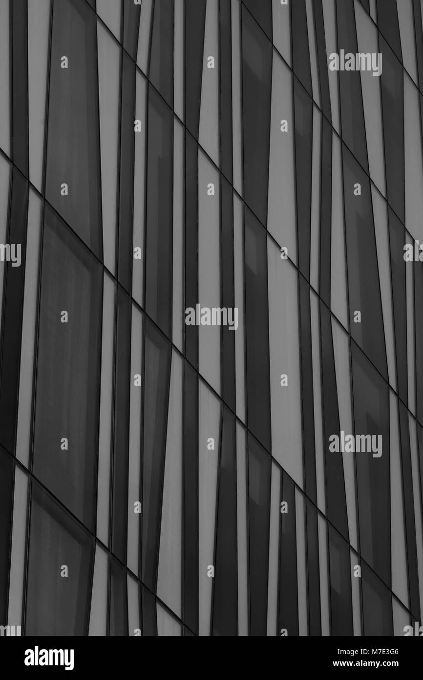 Zebra like Facade of the Modern Glass Cube Building of Sir Duncan Rice ...