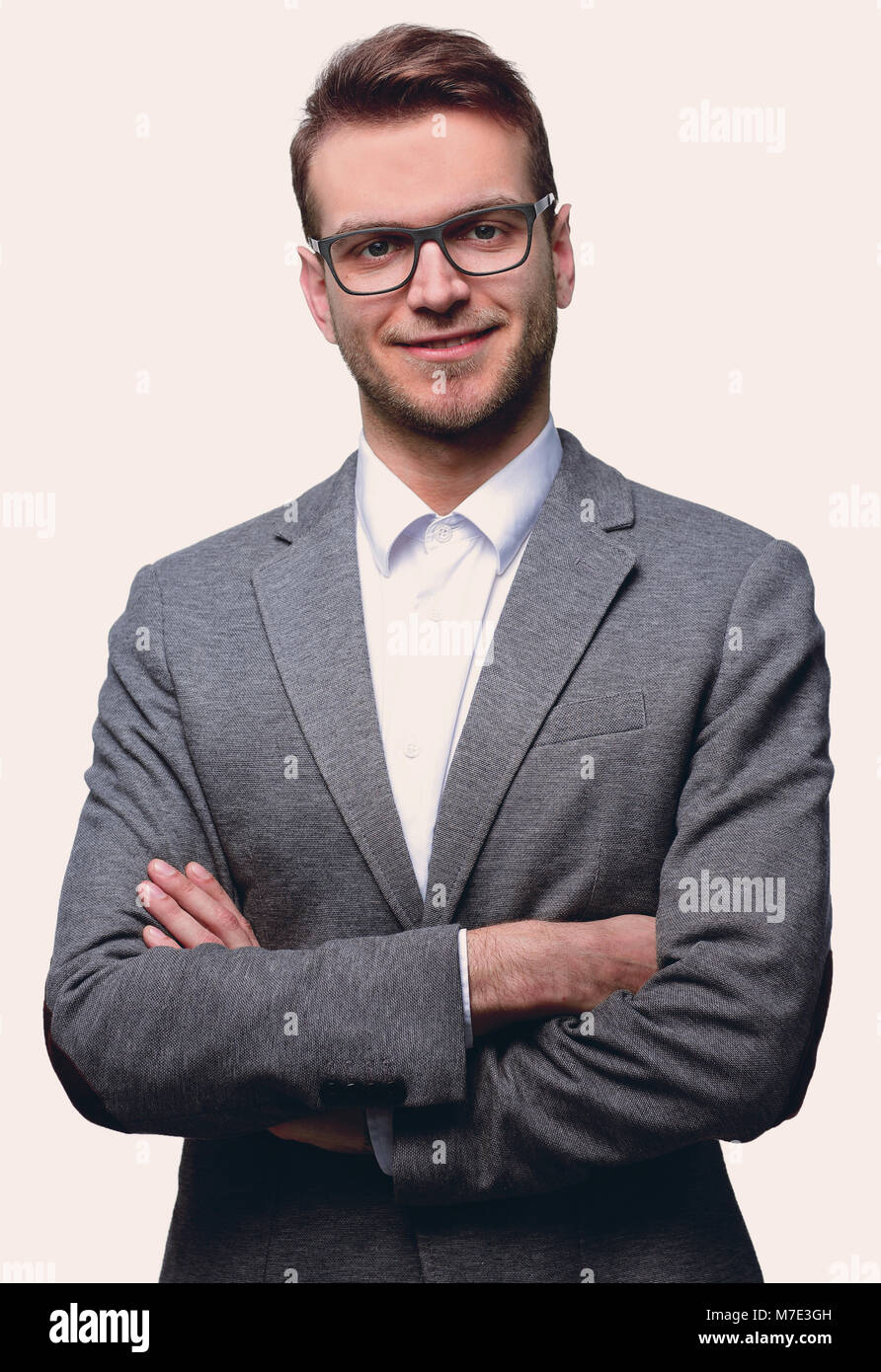 portrait of successful business man Stock Photo - Alamy