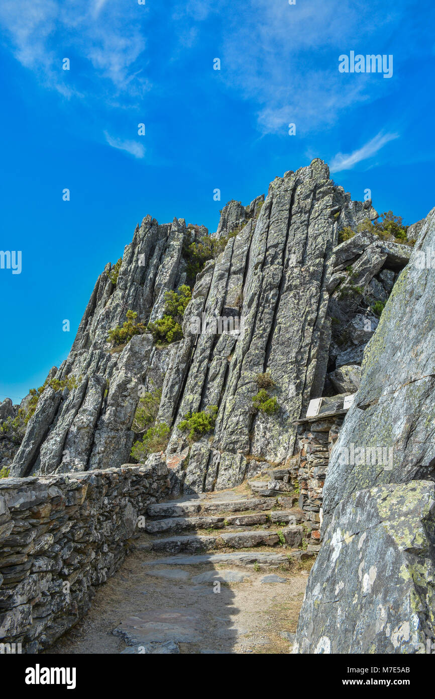 Huge vertical granite rocks Stock Photo - Alamy