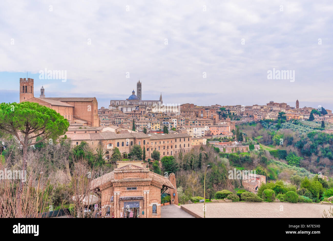 Siena (Italy) - The wonderful historic center of the famous city in ...