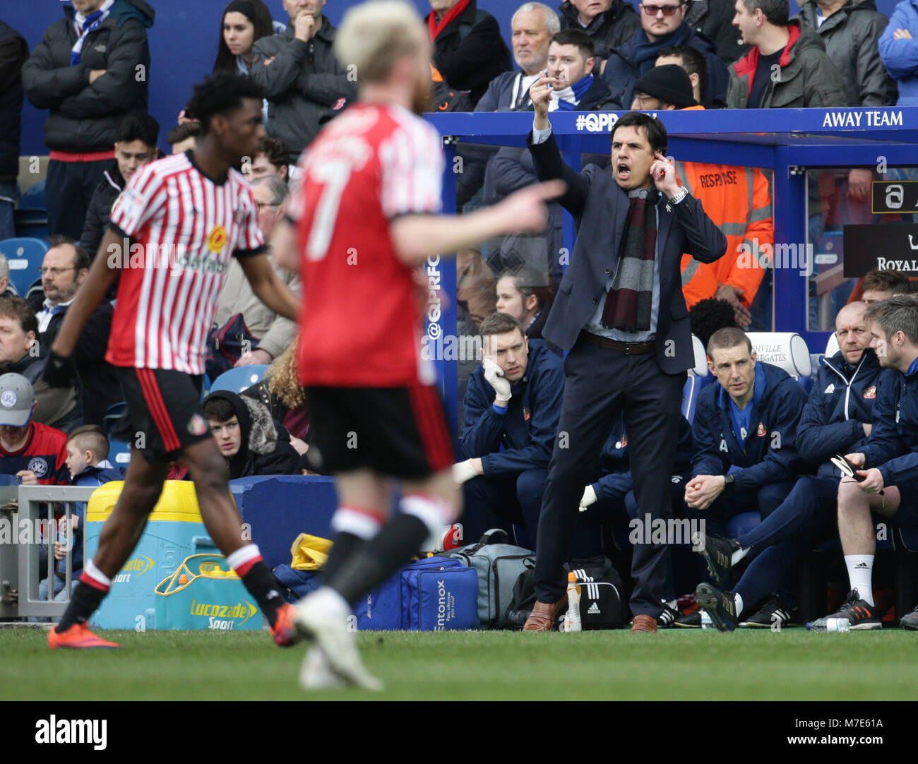 Sunderland manager Chris Coleman during the Sky Bet Championship match ...