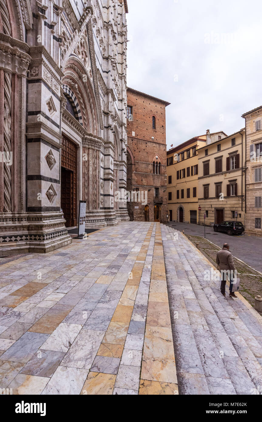 Siena (Italy) - The wonderful historic center of the famous city in ...