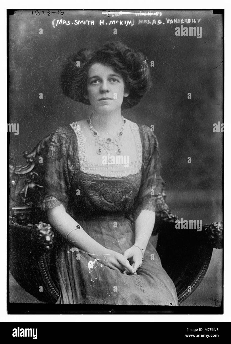 A portrait of Mrs. Smith H. McKim, who was also known as Mrs. A.G ...