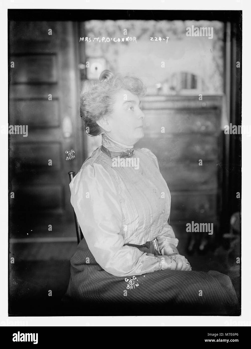 Portrait of Mrs. T.P. O'Connor, an influential figure in 19th-century ...