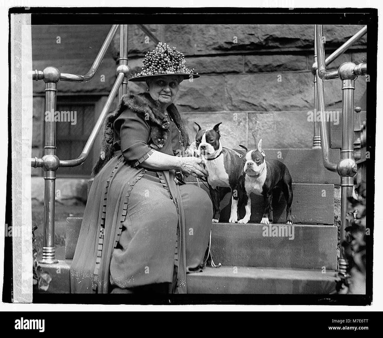 This portrait photograph depicts Mrs. Walter R. Stimess, taken on March ...