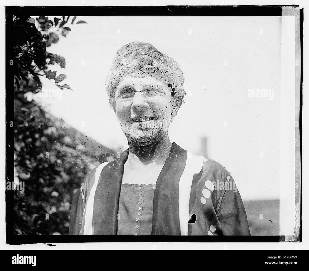 This photograph portrays Mrs. Warren G. Harding, the First Lady of the ...