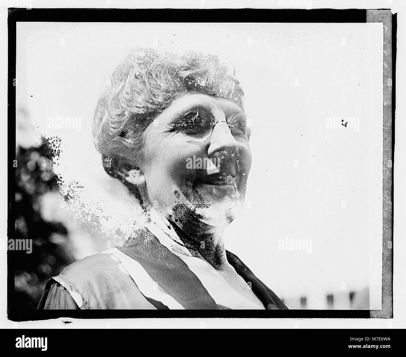 A portrait of Mrs. Warren G. Harding, the wife of U.S. President Warren ...