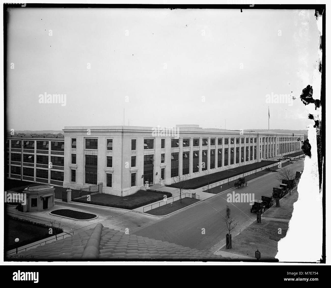 This image shows a munitions building, likely related to military ...