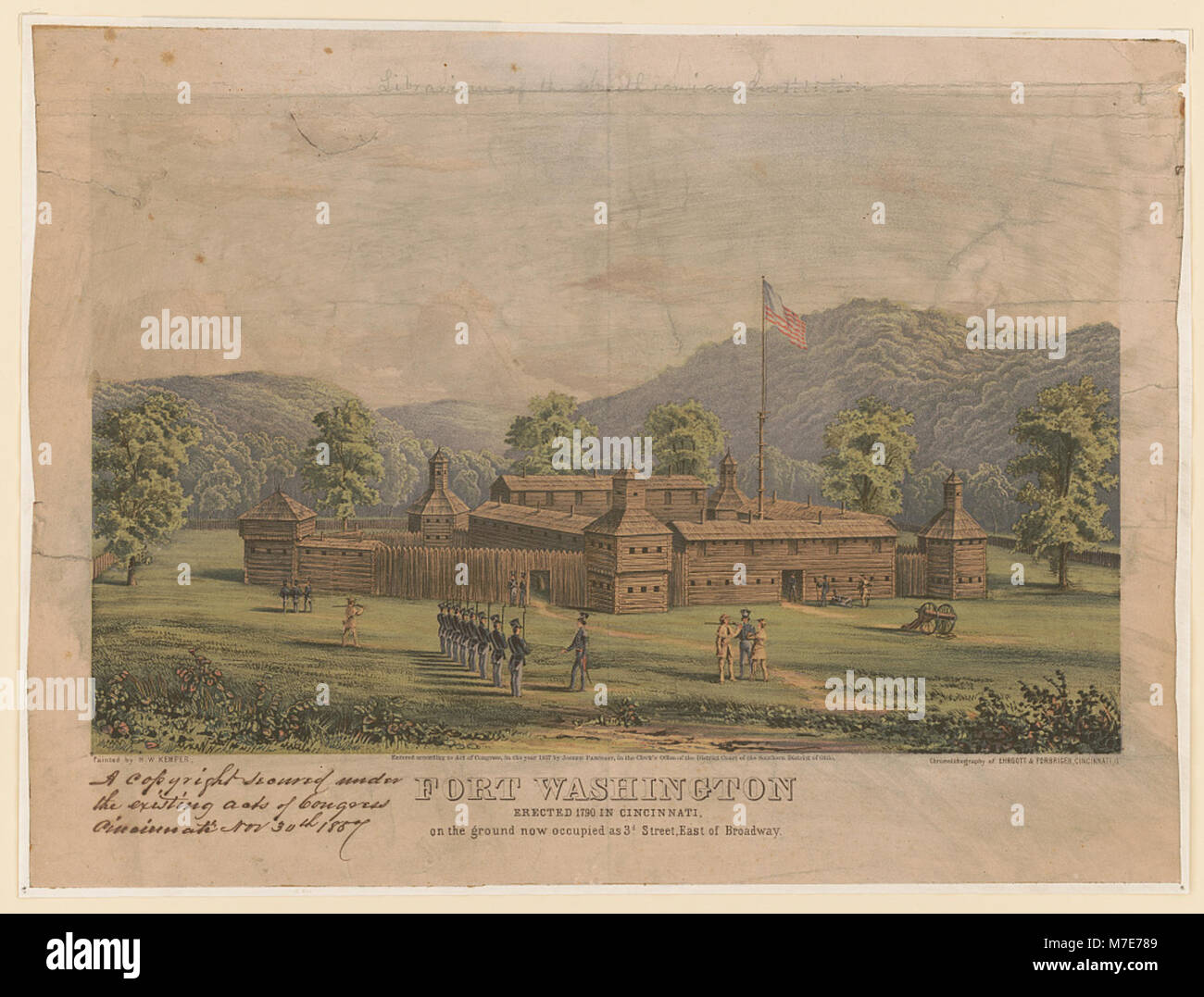 Fort Washington, built in 1790 in Cincinnati, Ohio, was an important ...