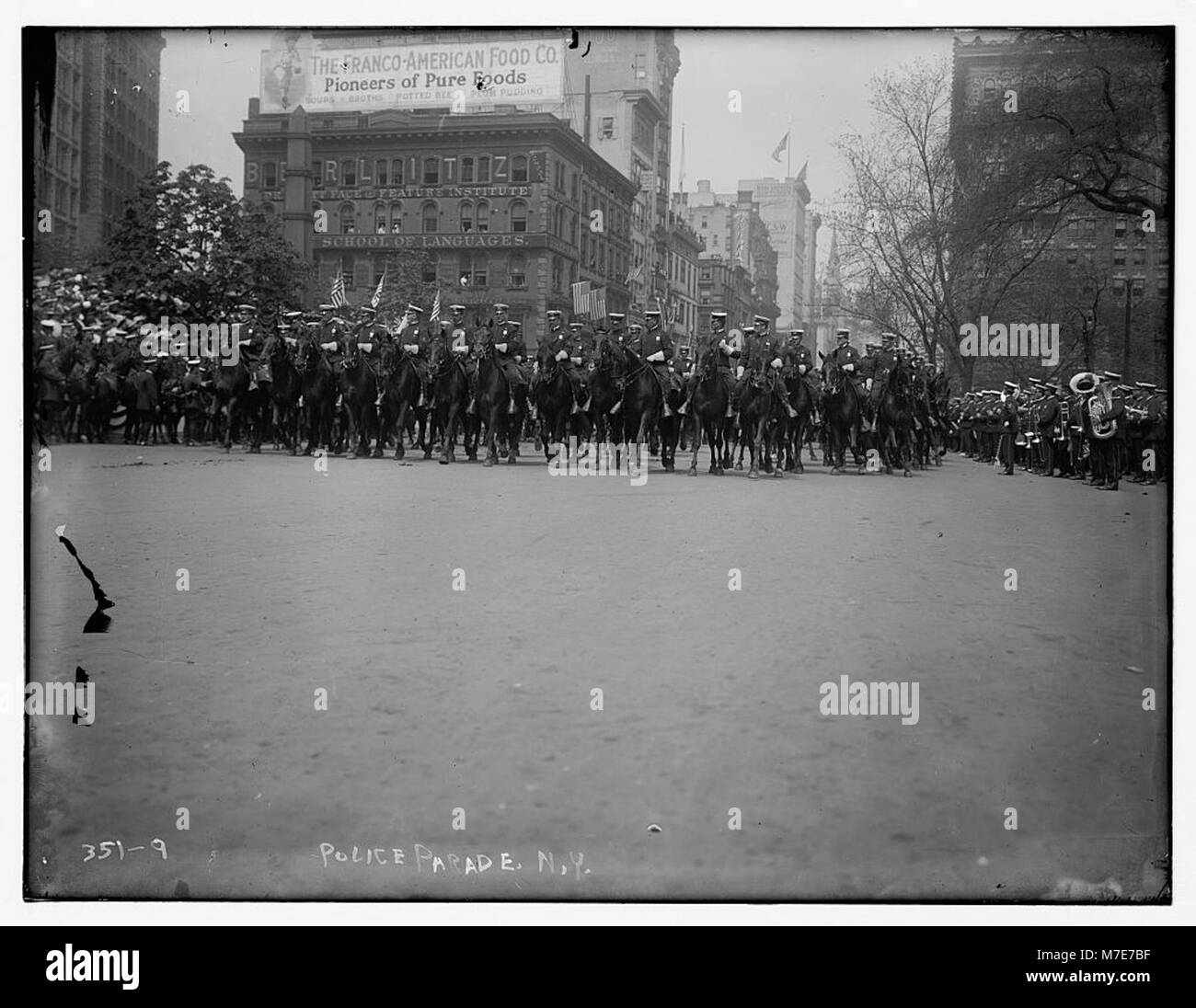 A photograph of a police parade in New York City, showcasing the city’s ...