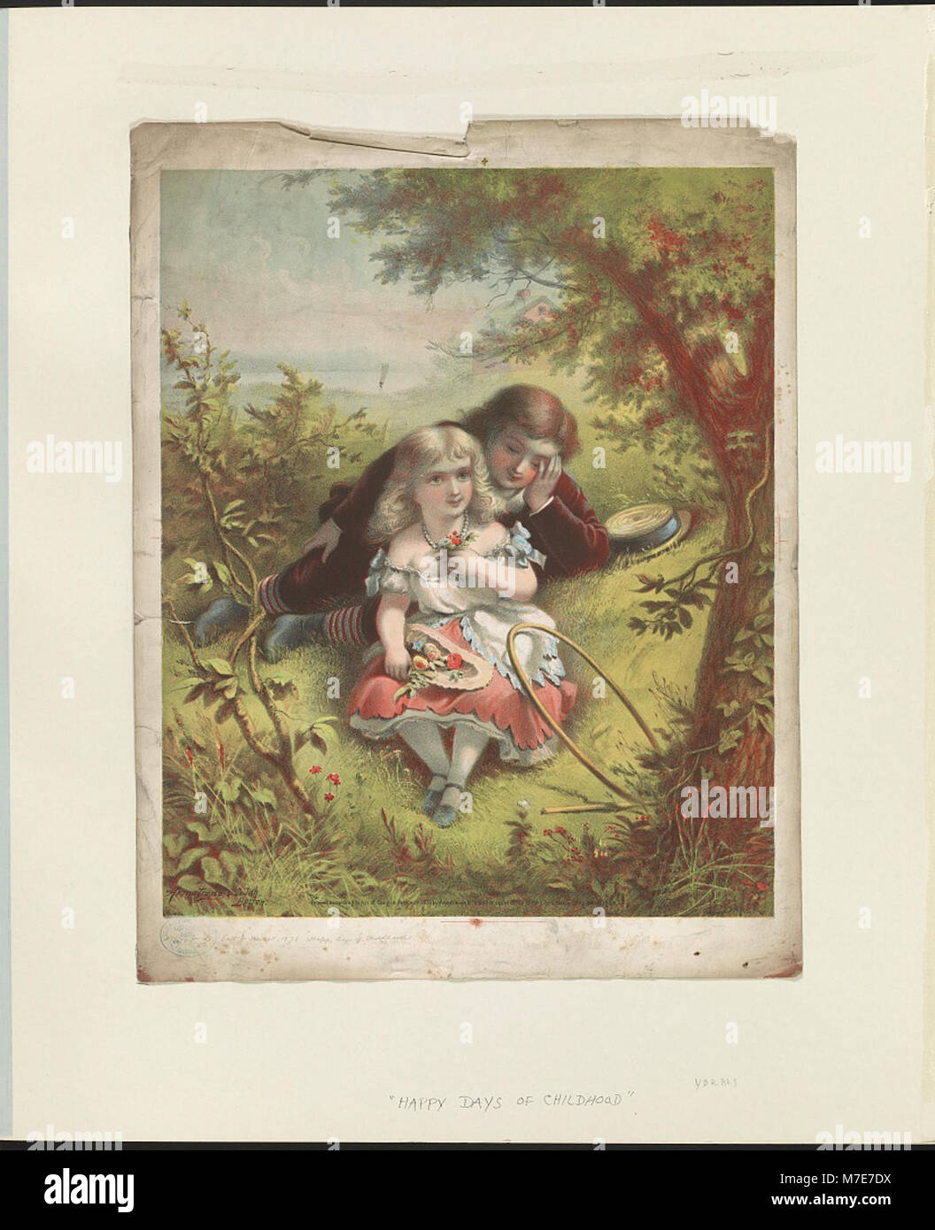 A nostalgic scene depicting the joyful and carefree days of childhood ...