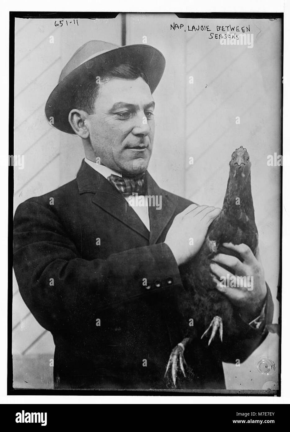 Photograph of baseball player Nap Lajoie, taken between seasons ...