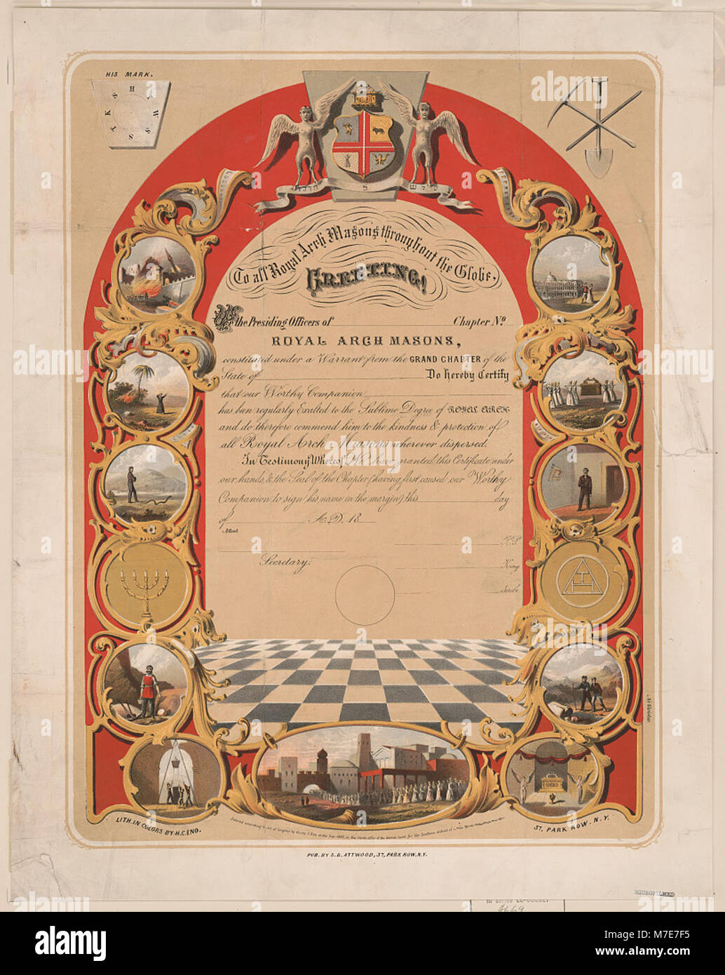 A greeting to all Royal Arch Masons globally, symbolizing the unity and ...