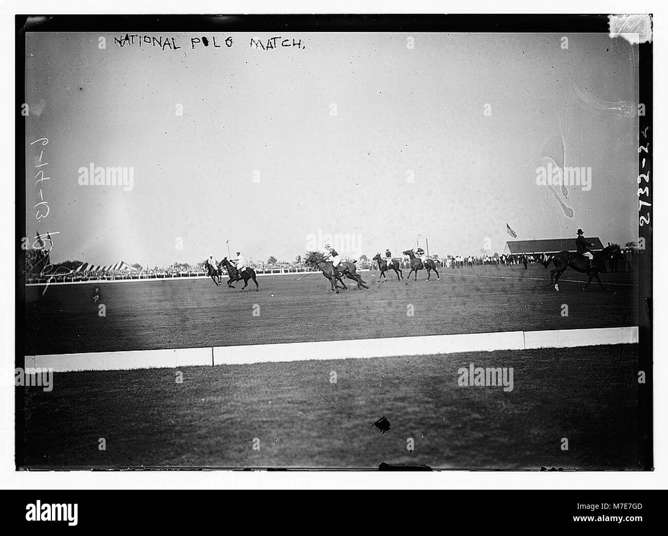 A photograph of a national polo match, showcasing the fast-paced sport ...