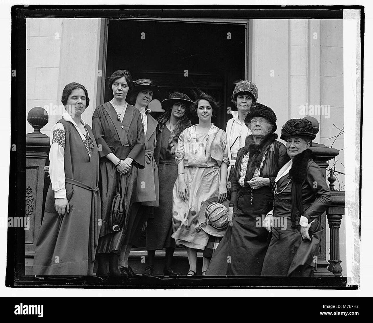 A photograph of the National Woman's Party group, taken on April 12 ...