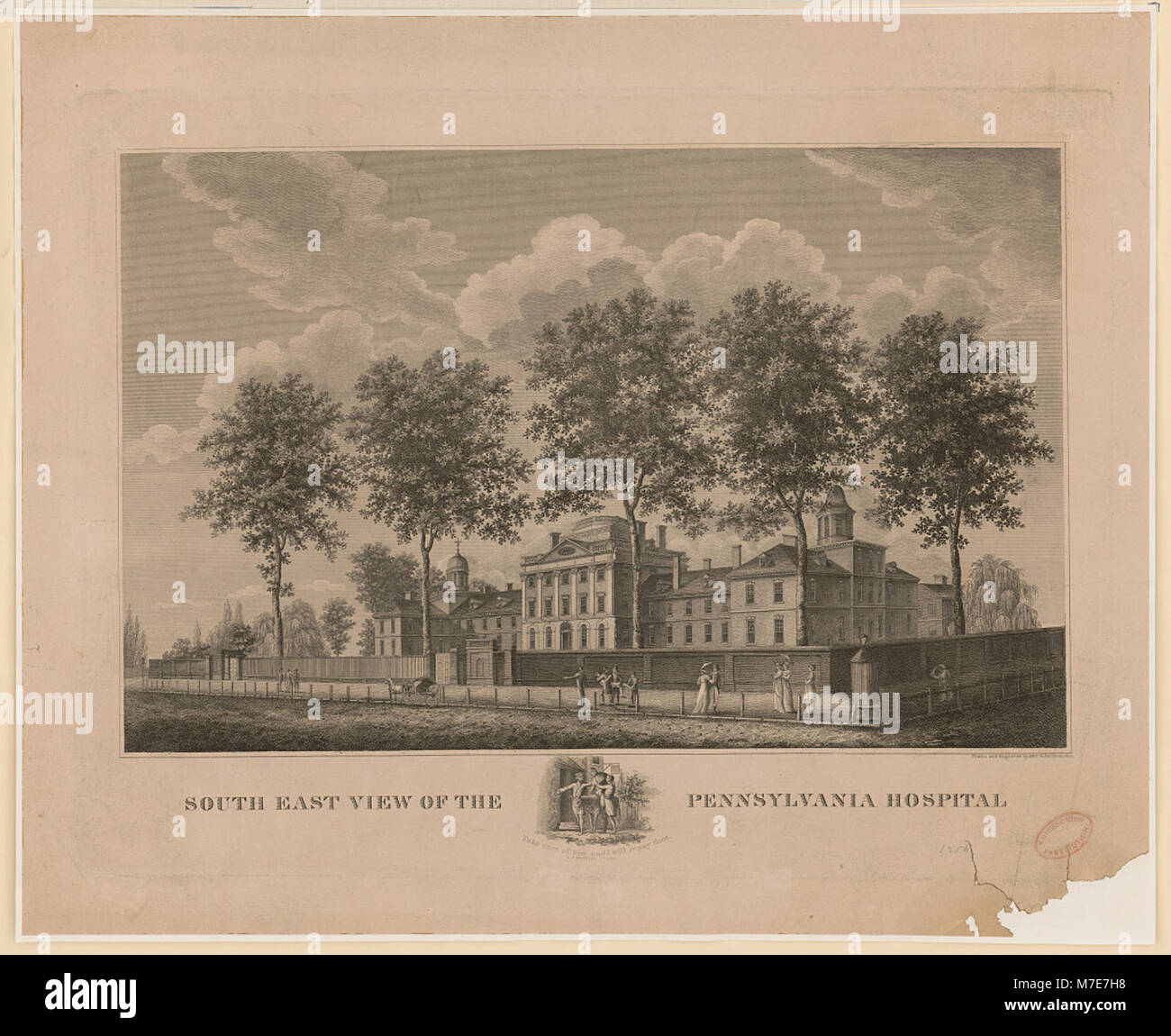 A southeast view of the Pennsylvania Hospital, one of the oldest ...