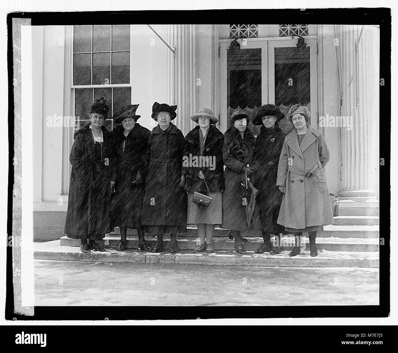 A photograph documenting a meeting of the National Women's Trade Union ...