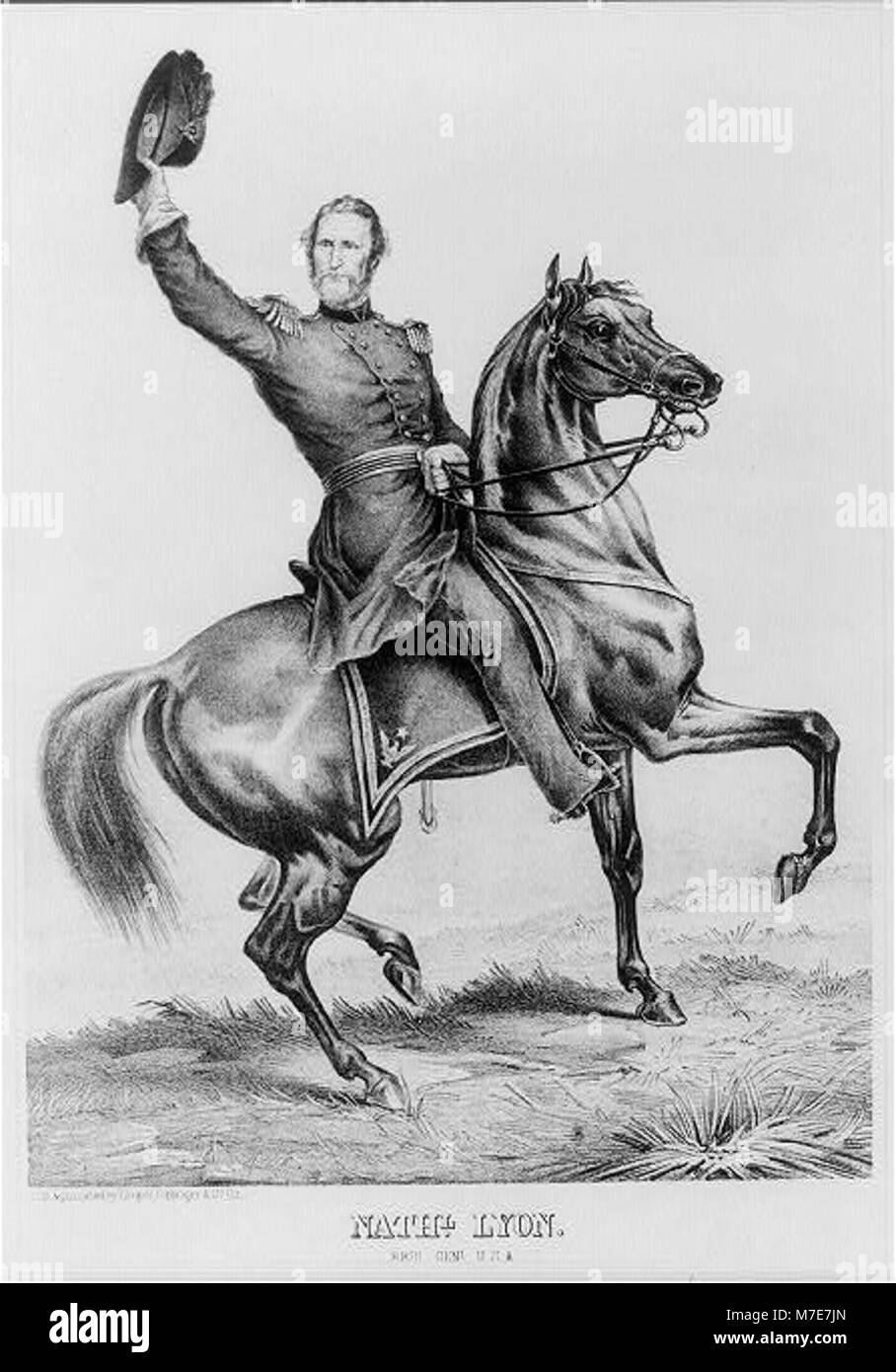 Brigadier General Nathaniel Lyon, an American military leader, was ...