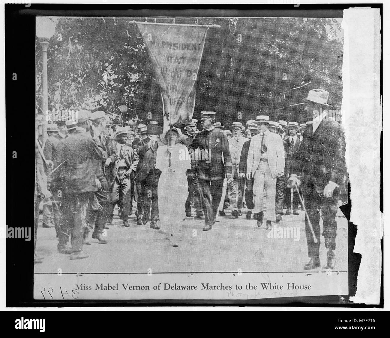 A photograph of Miss Mabel Vernon from the National Woman's Party ...