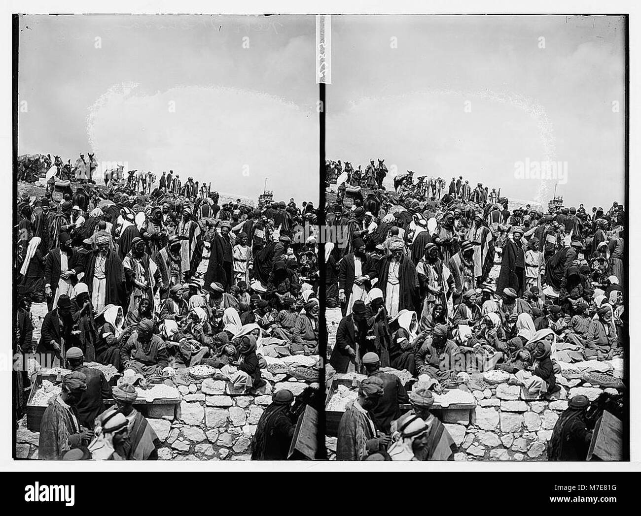 A photograph of Neby Moussa (Nebi Musa), a historical site in Palestine ...