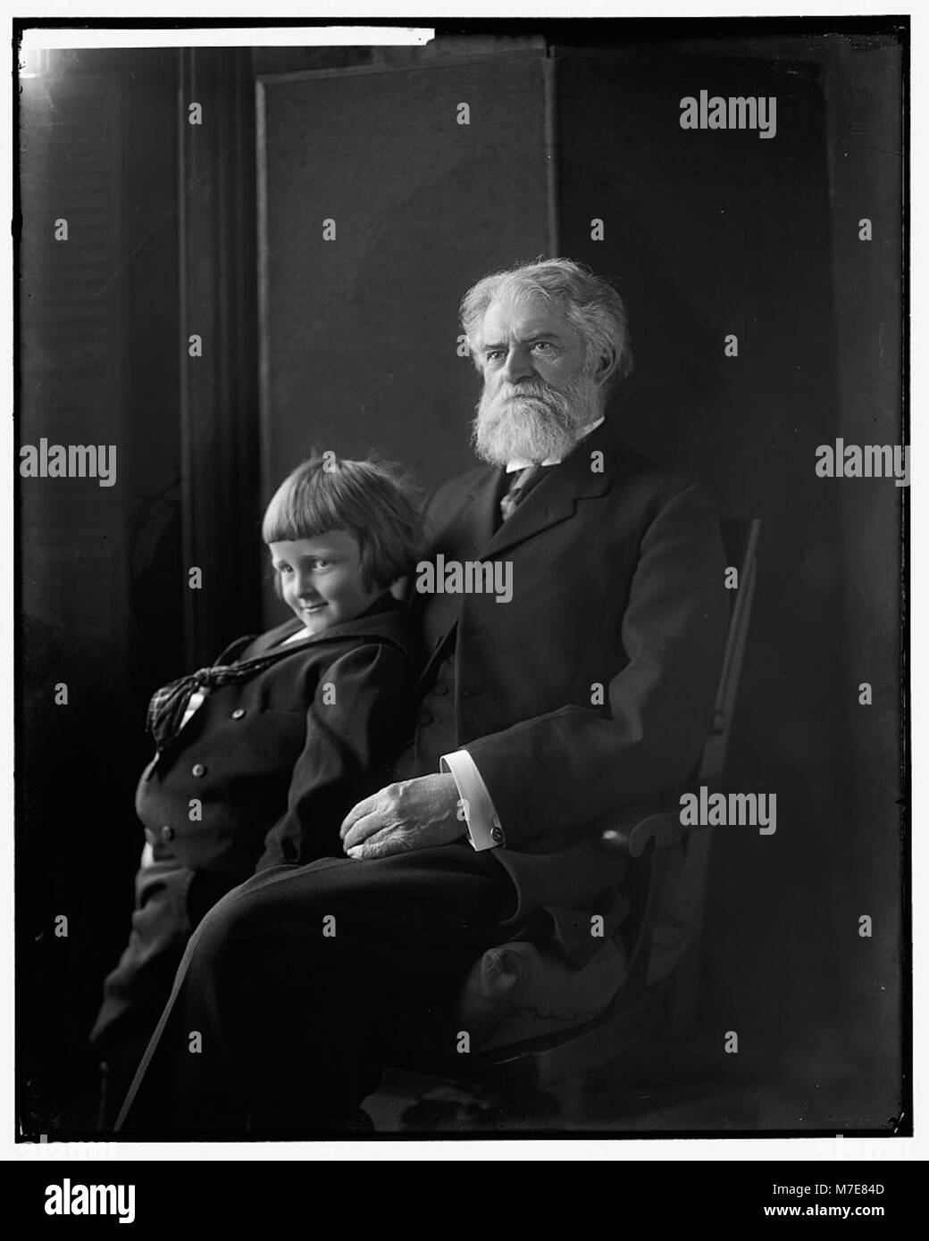 A photograph of Professor Simon Newcomb, an influential American ...