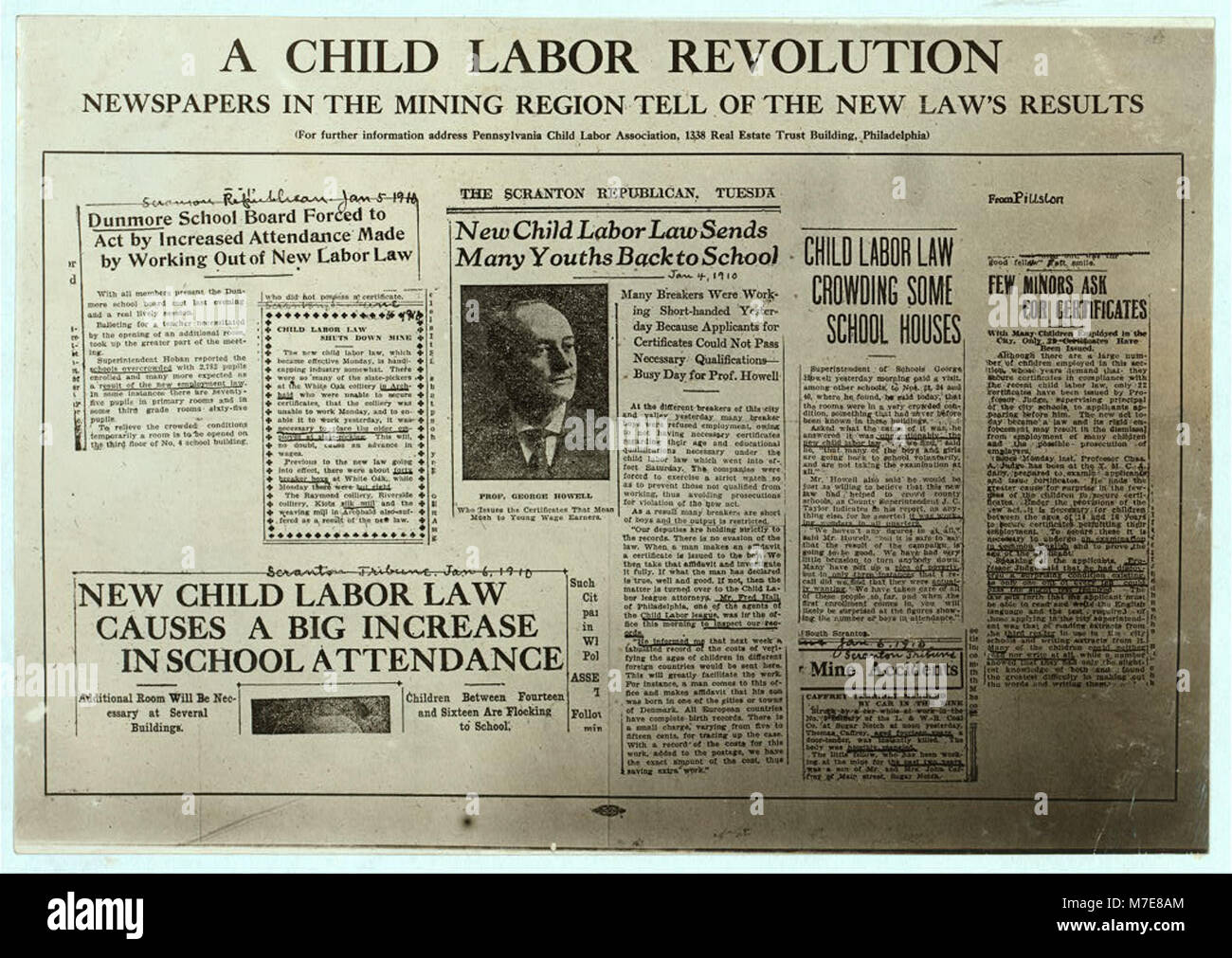 A newspaper commentary discussing the newly implemented child labor law ...