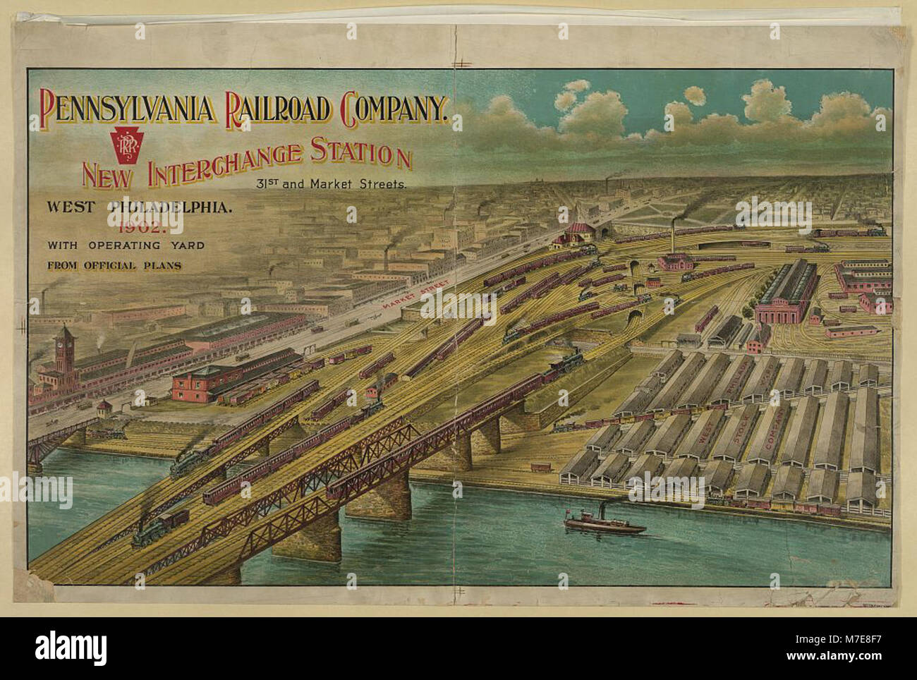 This image depicts the new interchange station at 31st and Market ...