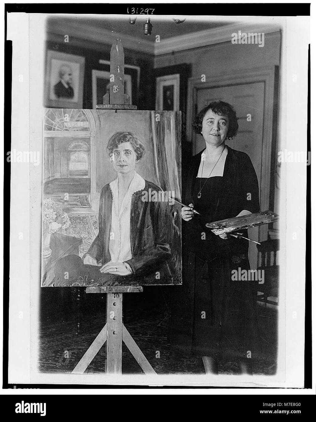 A new portrait of Mrs. Coolidge, wife of President Calvin Coolidge, set ...