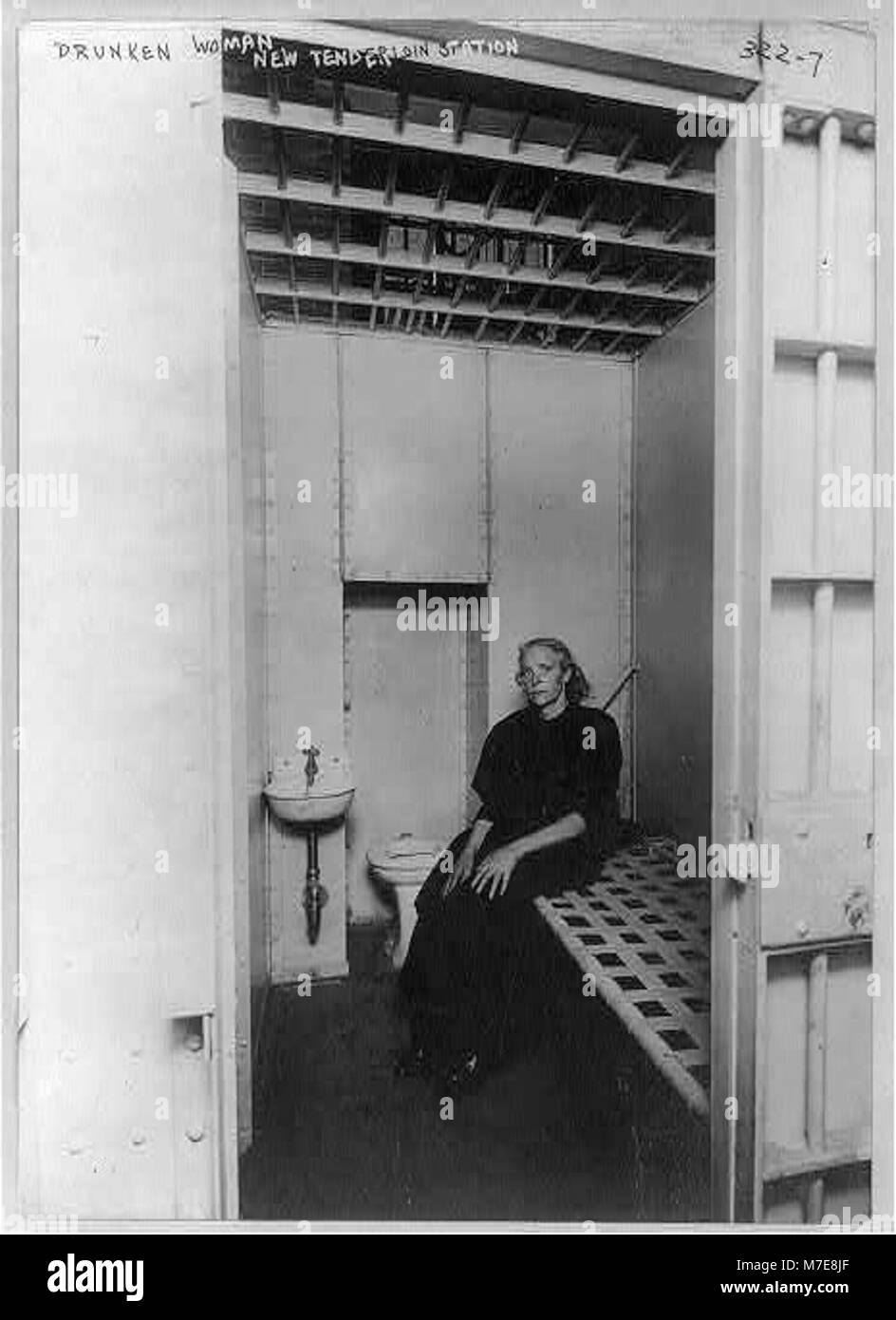 A photograph from the New York Police Department in 1909, showing a ...