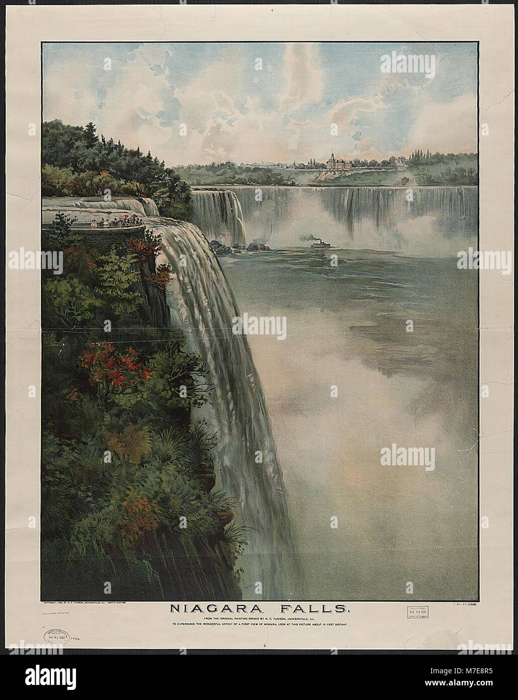 A view of Niagara Falls, one of the most famous natural attractions in ...