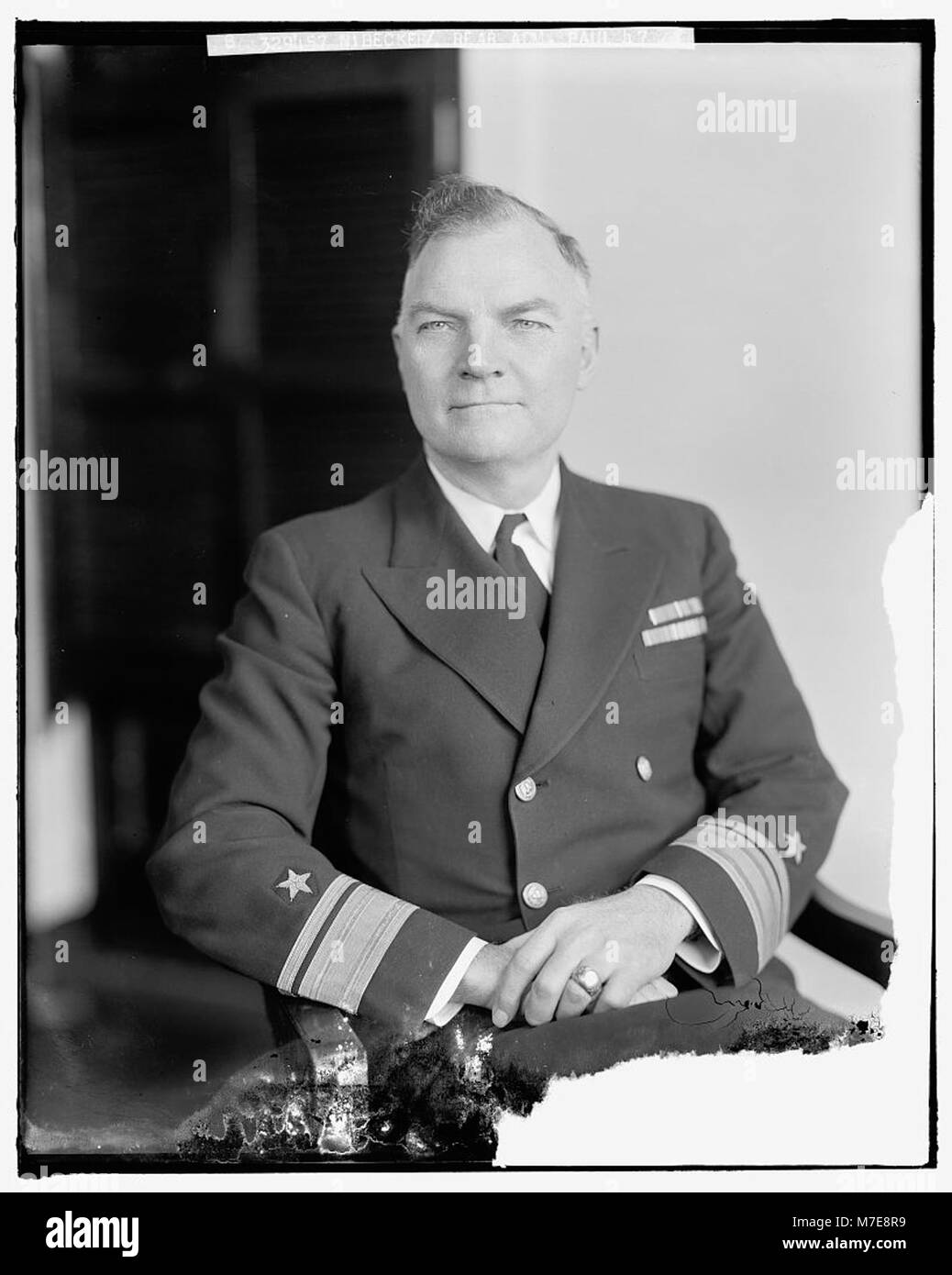 A formal portrait of Admiral Paul Nibecker, showcasing his military ...