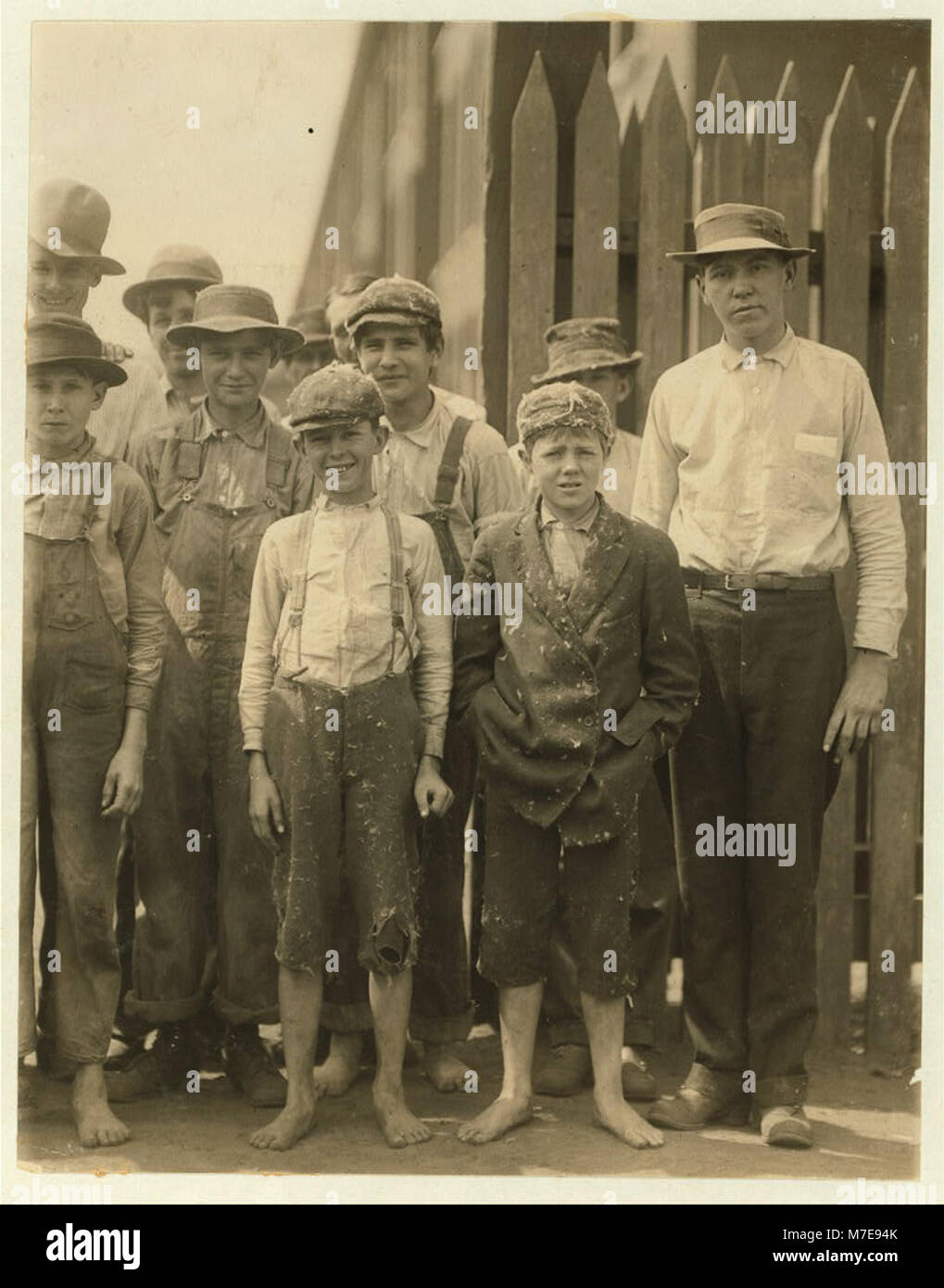 A photograph taken at noon at Massachusetts Mill in Lindale, Georgia ...