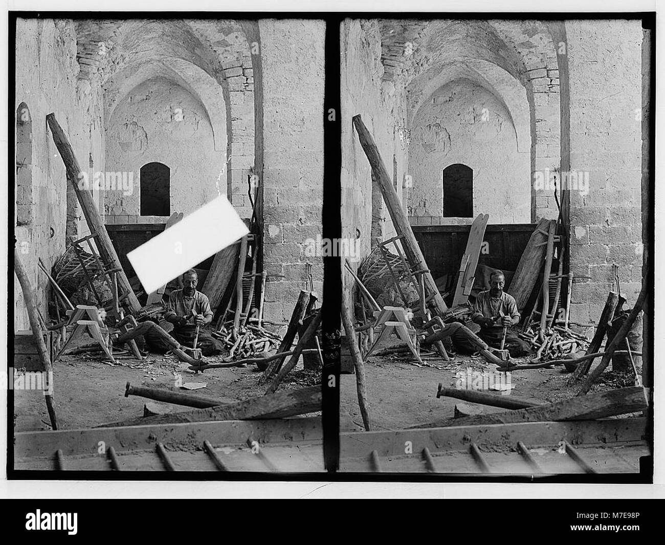 Carpenter making farm implements hi-res stock photography and images ...