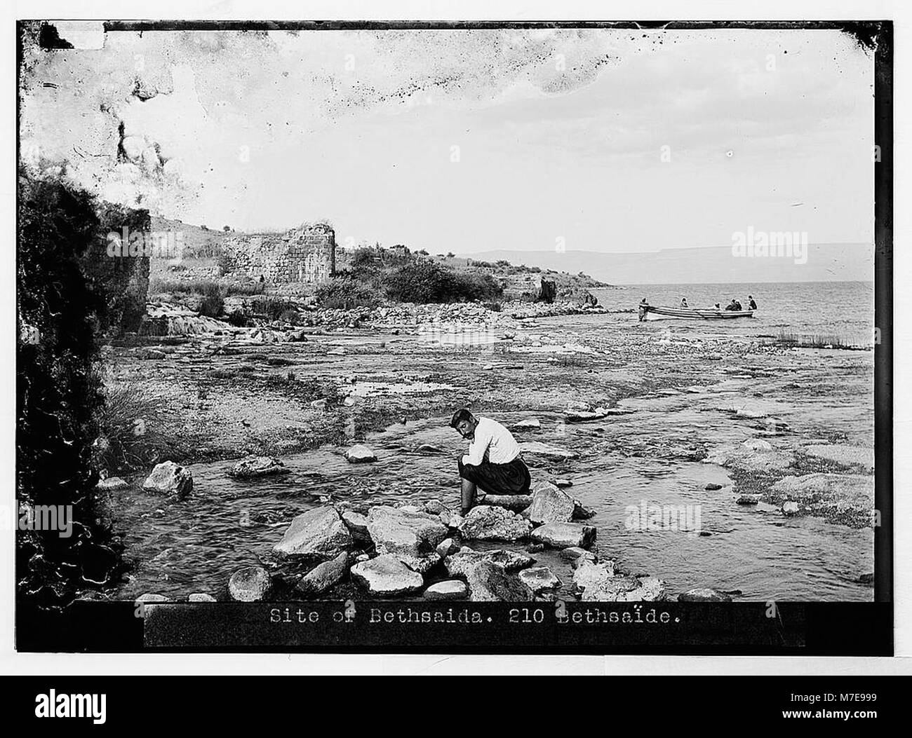 This image shows northern views of Bethsaida, an ancient biblical site ...