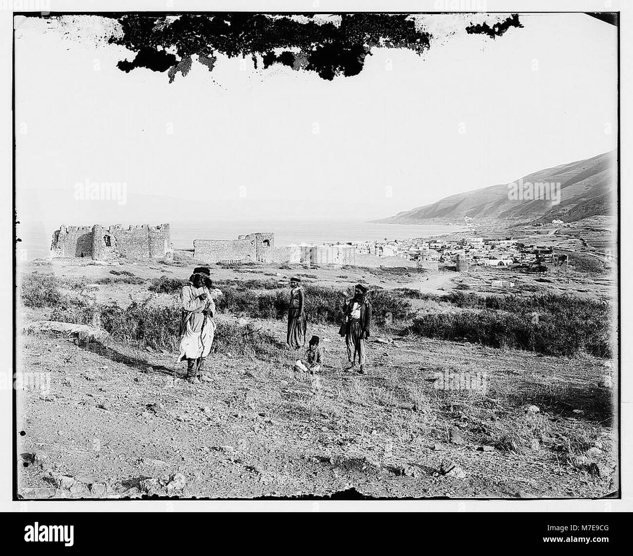 A general view of Tiberias (Tabariyeh), located by the Sea of Galilee ...