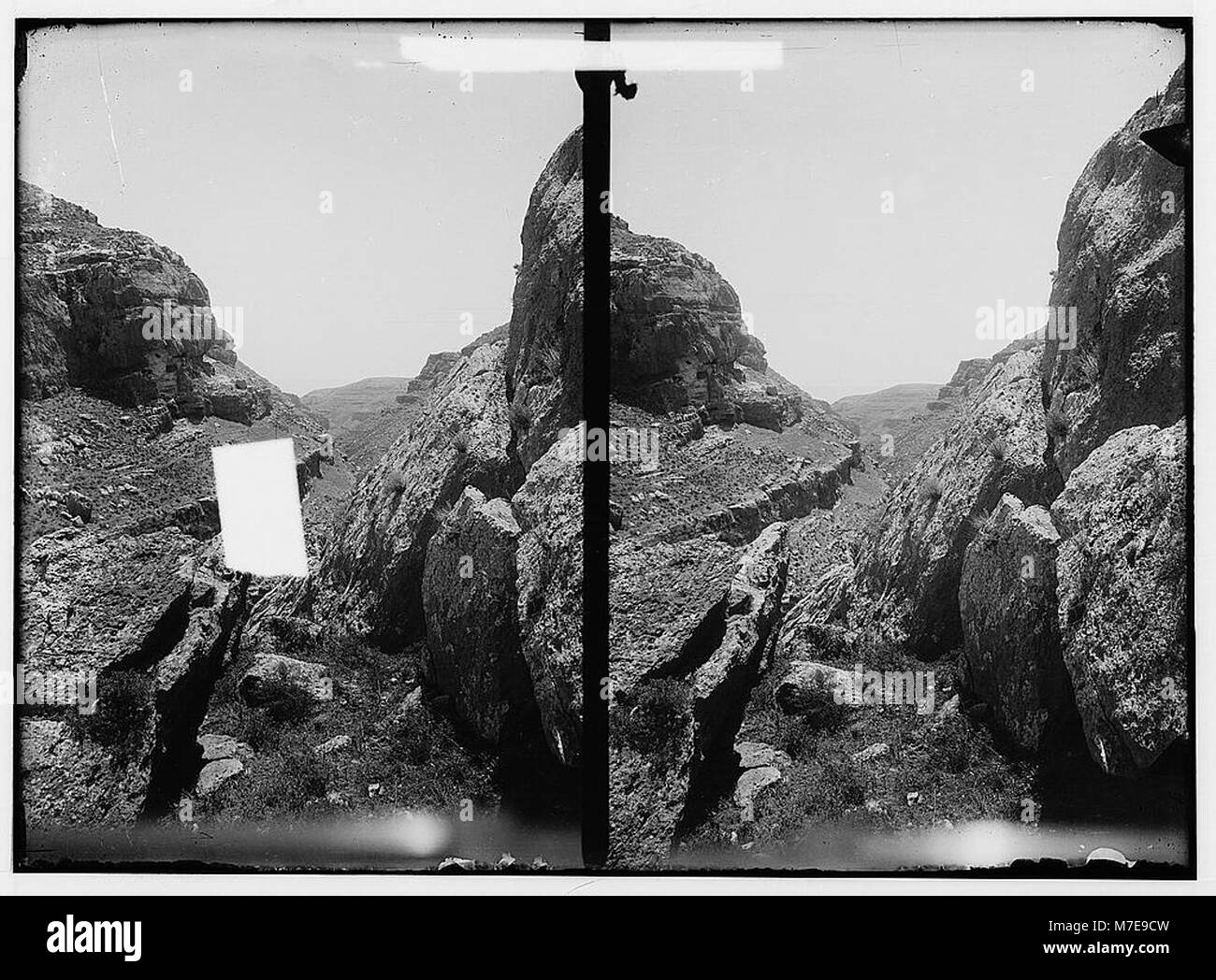 This image captures the gorge at Michmash, a historically significant ...