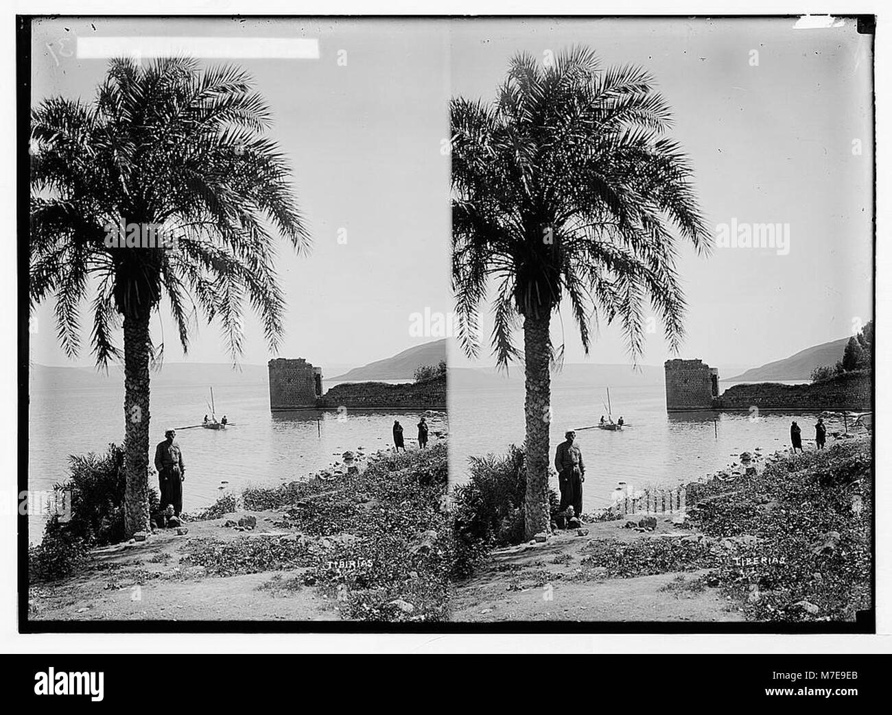 This photograph captures the northern views of Tiberias, focusing on ...