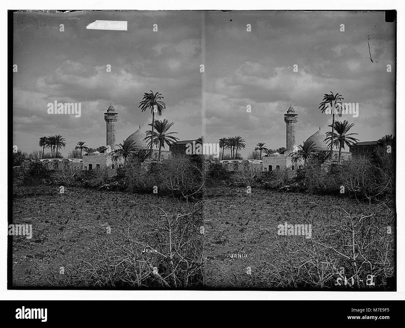 This photograph shows the mosque at Jenin, located in the northern part ...